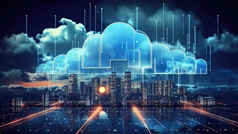 Premium Ai Image Future Cloud Computing Concept Digital Information