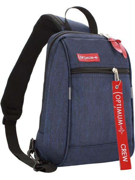 Рюкзак с одной лямкой - сумка на грудь Optimum XXL RL, синий - купить с ...