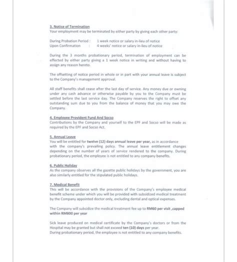 Contoh Offer Letter Malaysia