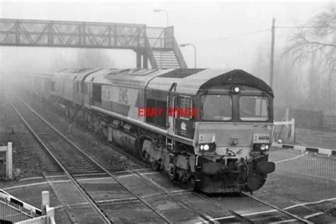 Photo Class 66 Loco No 66036 And Another 66 At Foggy Colthrop 2001 £1