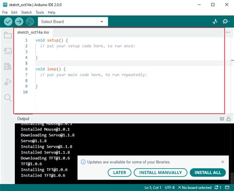 Creating Opening And Saving Sketches Basic Starter Kit For Arduino UNO R WiFi Documentation
