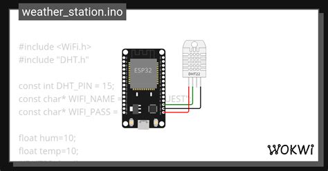 Weather Station Wokwi Esp32 Stm32 Arduino Simulator