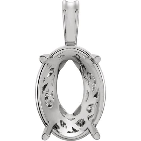 Pendant Mountings Oval Center Nwg
