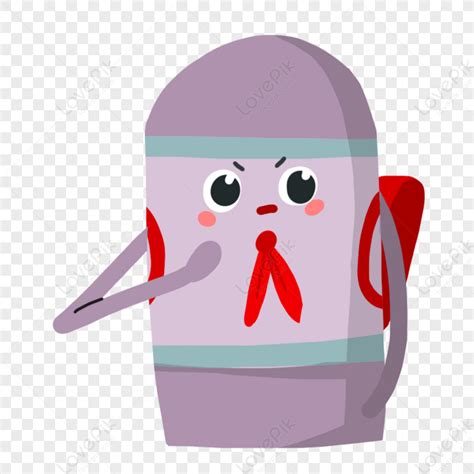 만화 일러스트 손으로 그린 학 용품 빨간 스카프 보라색 고무배우다학용품 Png 일러스트 무료 다운로드 Lovepik