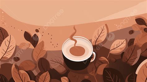 Coffee Background Illustration Poster Coffee Background Illustration