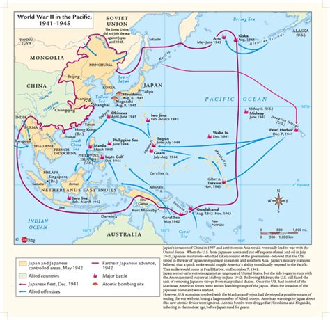 World War Ii Pacific Wall Map By Geonova Mapsales