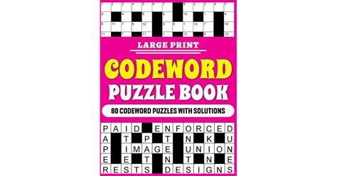 large print codeword puzzle book large print codeword puzzle book for