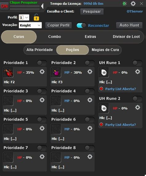 tibia 13 macro rubinot arcana hades feruot permanente dfg