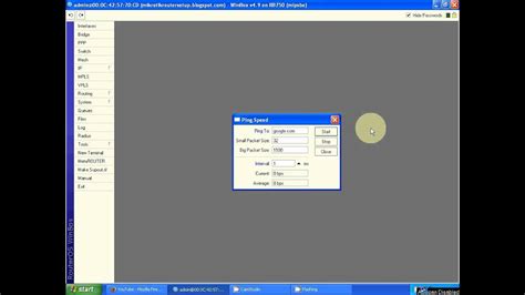 Mikrotik Router Ping Speed Test Tools Youtube