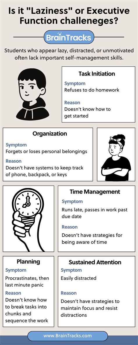 Executive Function Challenges Are Often Interpreted As Laziness But