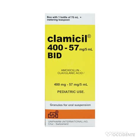 Clamicil Bid 400mg X 70 Ml Farmacias De Occidente