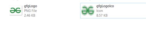 convert png to ico with pillow in python geeksforgeeks