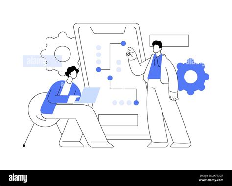 Mobile App Development Courses Abstract Concept Vector Illustration