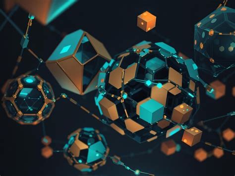 Premium Ai Image Hexagonal Network Of Connecting Dots Abstract Geometric Design