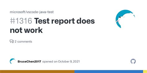 Test Report Does Not Work · Issue 1316 · Microsoftvscode Java Test