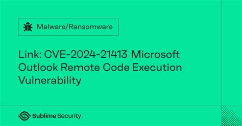 link cve 2024 21413 microsoft outlook remote code execution