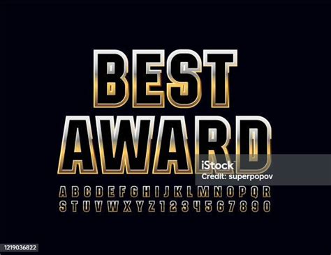 황금 글꼴 벡터 럭셔리 배너 최고의 상 현대 엘리트 알파벳 Championship에 대한 스톡 벡터 아트 및 기타 이미지 Championship 경쟁 고급 Istock