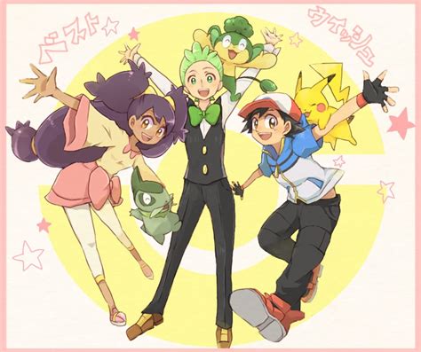 Pikachu Ash Ketchum Iris Cilan Axew And 1 More Pokemon And 2 More