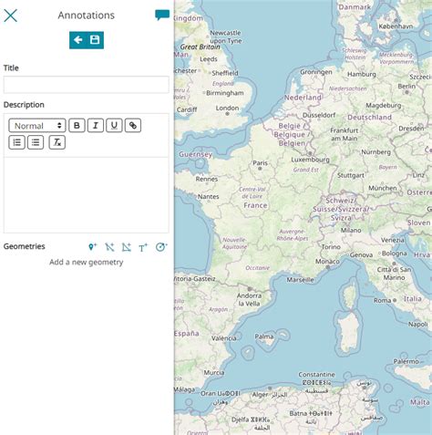 Annotations MapStore