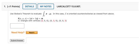 solved use stokes s theorem to evaluate ∫c﻿f dr ﻿in this