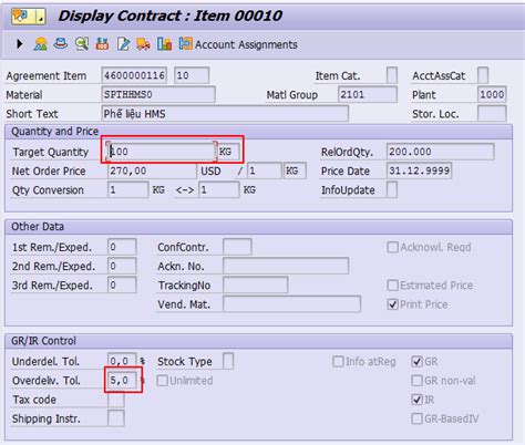 Open Target Qty In Purchasing Contract Sap Community