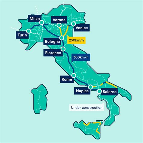 High Speed Rail Italy Map Tuscany All You Need To Know About