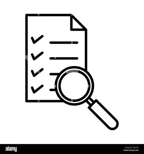 Assessment Icon Linear Logo Mark Set Collection In Black And White For Web Stock Vector Image