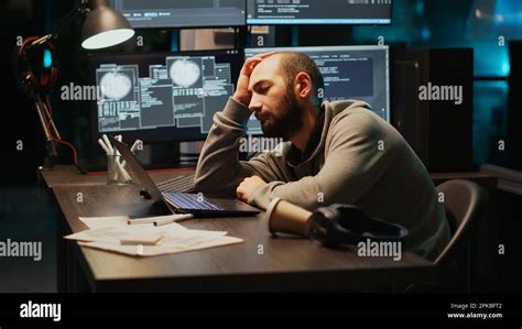 App It Engineer Sleeping On Desk And Being Drained Trying To Work With