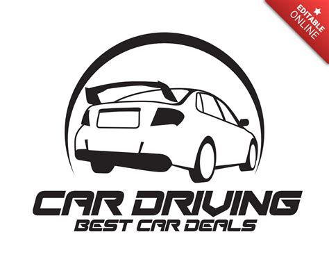 Car Driving Logo Design Template Free Design Template