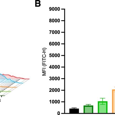 Relationship Between The Number Of Thf Groups And Cell Uptake A Facs