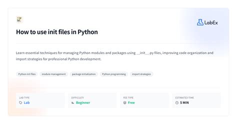 How To Use Init Files In Python Labex