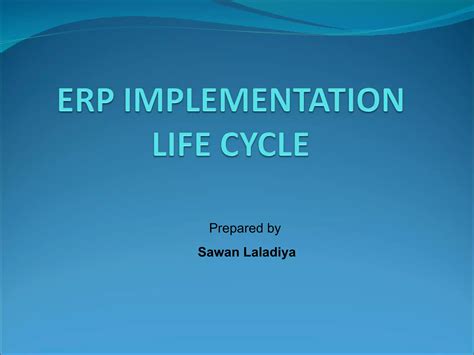 Erp Implementation Life Cycle PPT Erp Implementation Life Cycle PPT