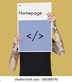 Layout Web Template Coding Brackets Stock Photo Shutterstock
