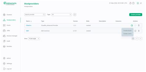 How To Manage A Advanced Hostprovider Arenadata Docs