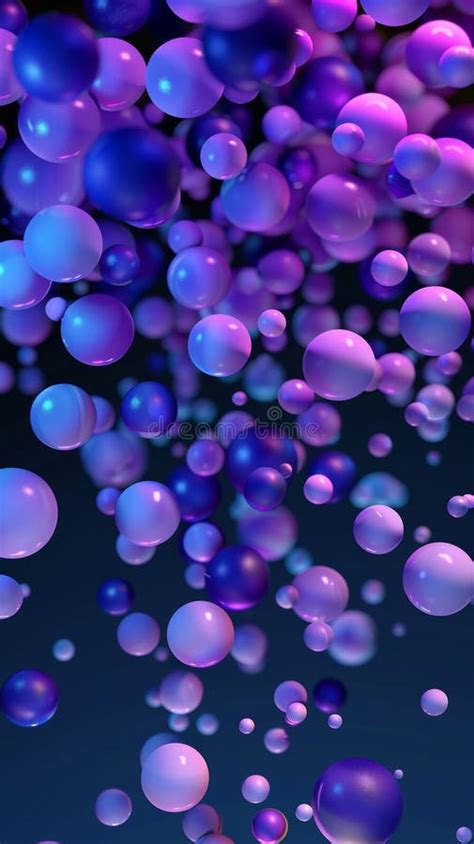 Abstract Colorful Spheres Floating In Dark Space Stock Illustration Illustration Of Conceptual