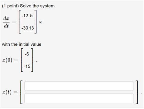 Solved 1 ﻿point ﻿solve The