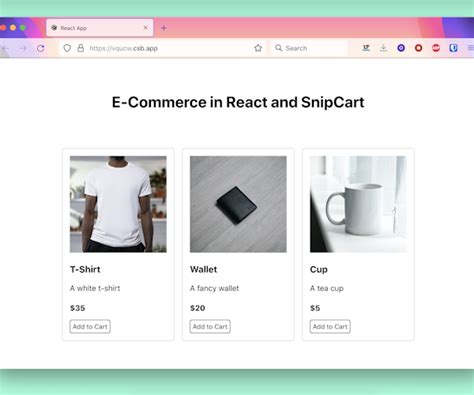 React Ecommerce Template Get Started With One Click