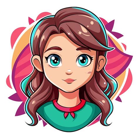 Beautiful Cute Girl Vector Illustration Premium Ai Generated Vector