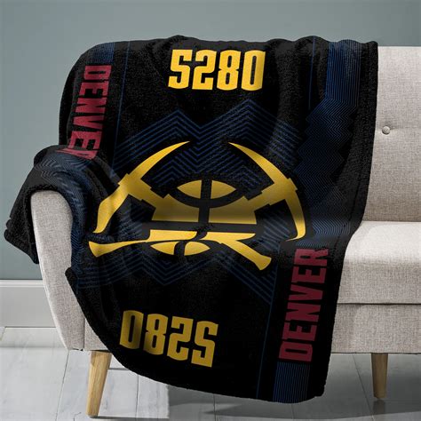 194oz Water Bottle Denver Nuggets Raschel Throw Blanket 60x80 Inch