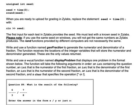 Solved Problem Write A Program That Generates Quizzes Over