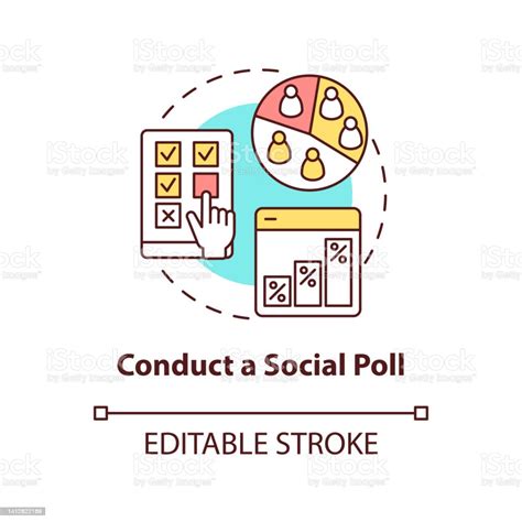 Conduct Social Poll Concept Icon Stock Illustration Download Image Now Questionnaire