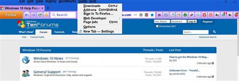 Canging Font Size In Firefox Revisisted Windows 10 Forums