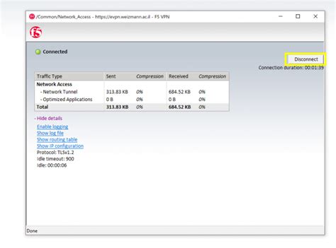 Remote Connection Via F5 Client VPN On Windows 10 Weizmann IT