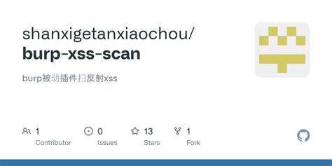 Github Shanxigetanxiaochouburp Xss Scan Burp被动插件扫反射xss