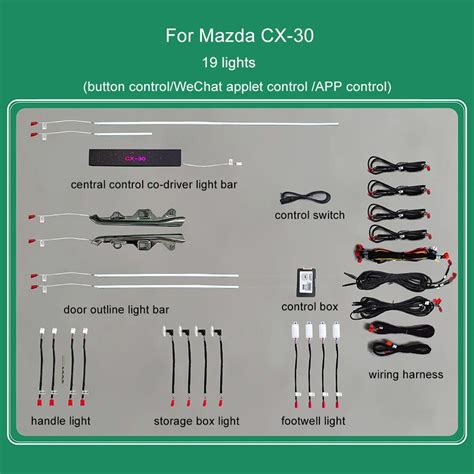 Diq Ambient Mazda Cx 30 Dm Mod 2019 Digital Iq Ambient Light For