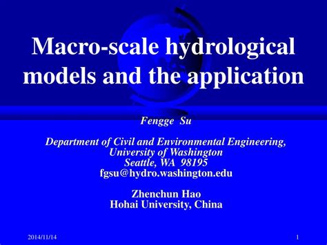 Ppt Macro Scale Hydrological Models And The Application Powerpoint Presentation Id6617059