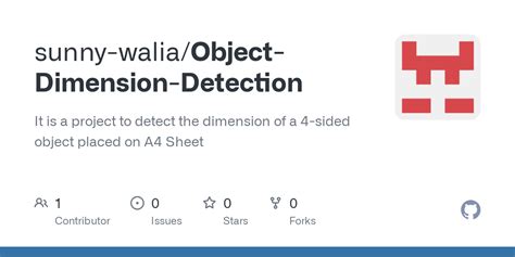 Github Sunny Waliaobject Dimension Detection It Is A Project To