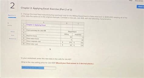 Chapter 2 Applying Excel Exercise Part 2 Of 2 2