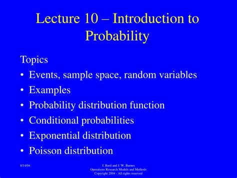PPT Lecture Introduction To Probability PowerPoint Presentation ID