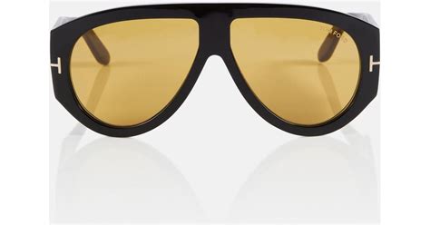 Tom Ford Bronson Aviator Sunglasses In Brown Lyst